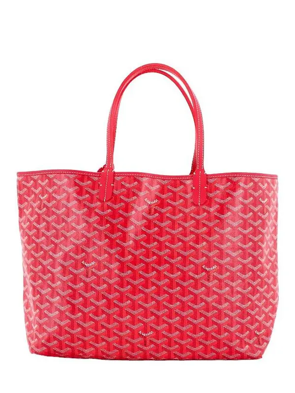 Goyard Pm Saint Louis Reversible Tote Coated Canvas And Printed Canvas - Red