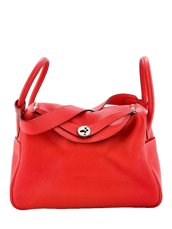 Hermès 30 Lindy Bag Clemence - Red