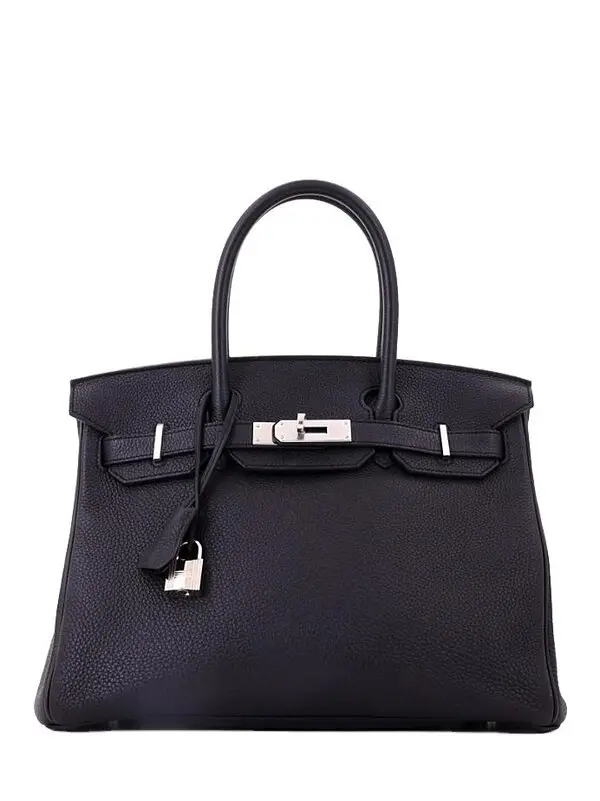Hermès Birkin 30 Handbag Black Togo With Palladium Hardware - Noir