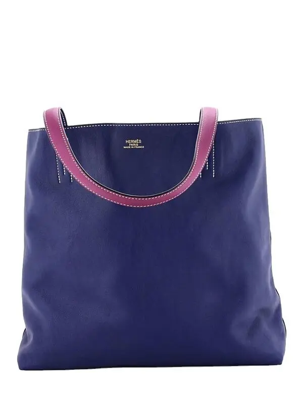 Hermès 36 Double Sens Tote Swift - Blue