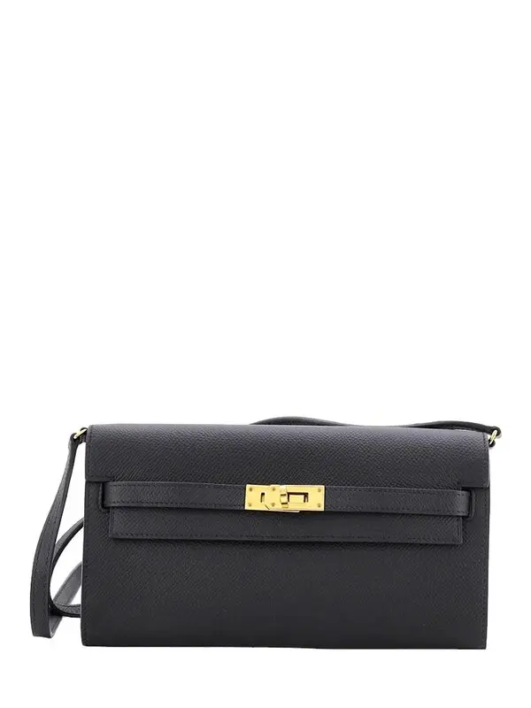 Hermès Kelly To Go Wallet Epsom - Black