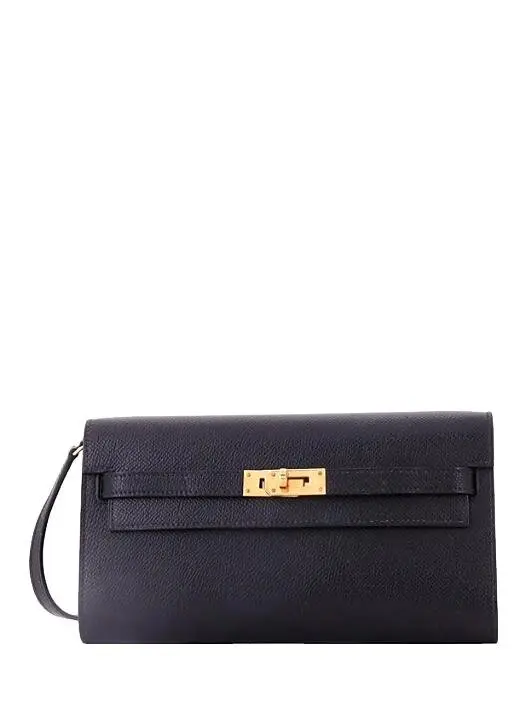 Hermès Kelly To Go Wallet Epsom - Black