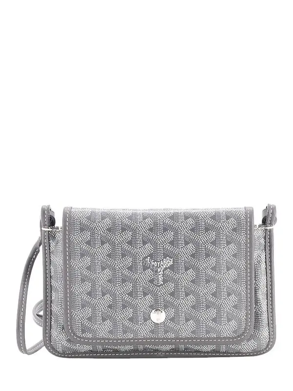 Goyard Plumet Clutch Wallet Coated Canvas - Gray