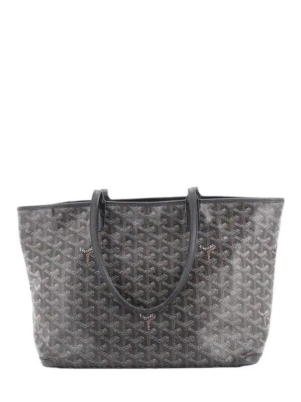Goyard Pm Artois Tote Coated Canvas - Black