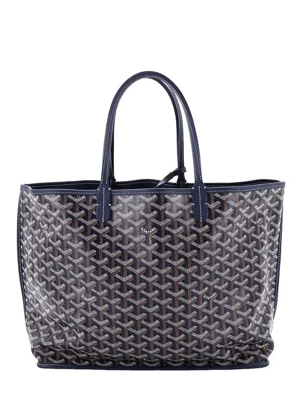 Goyard Pm Anjou Reversible Tote Coated Canvas - Blue