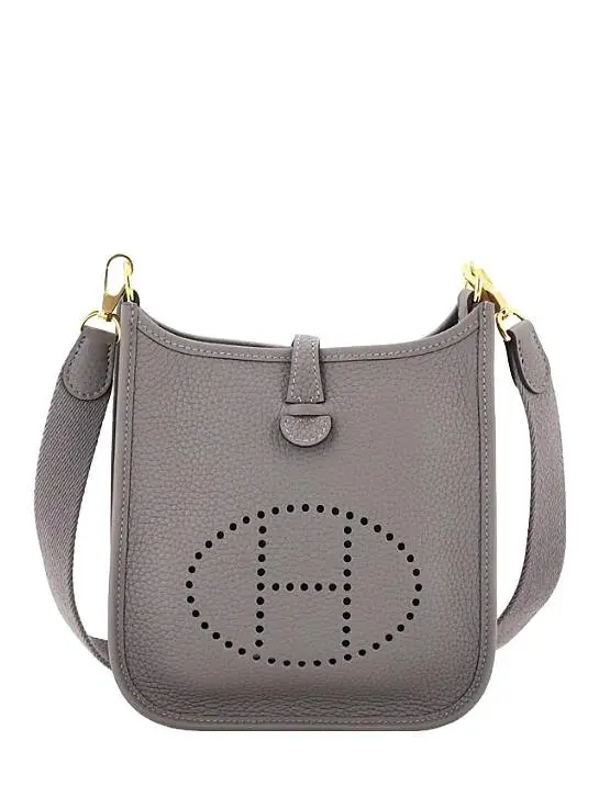 Hermès Tpm Evelyne Bag Gen Iii Clemence - Gray