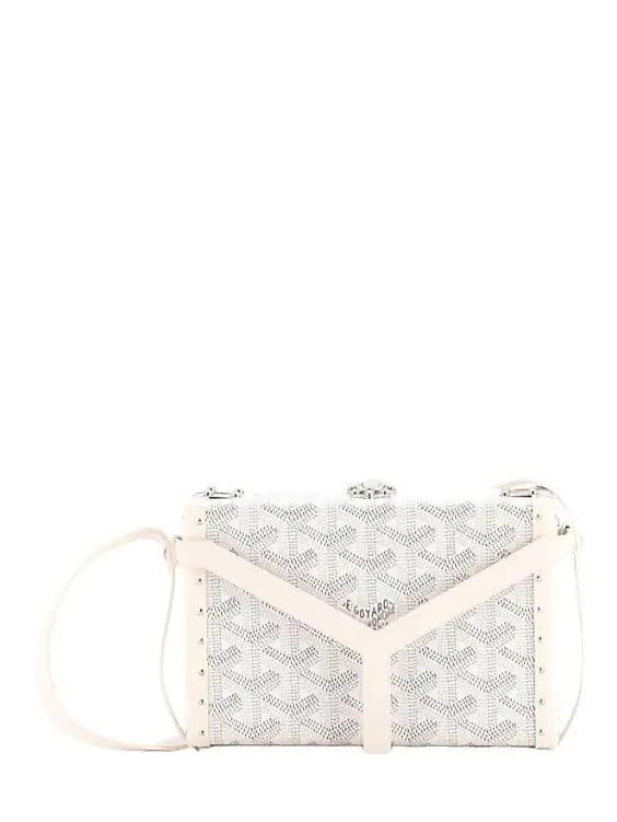Goyard Minaudiere Bag Coated Canvas - White