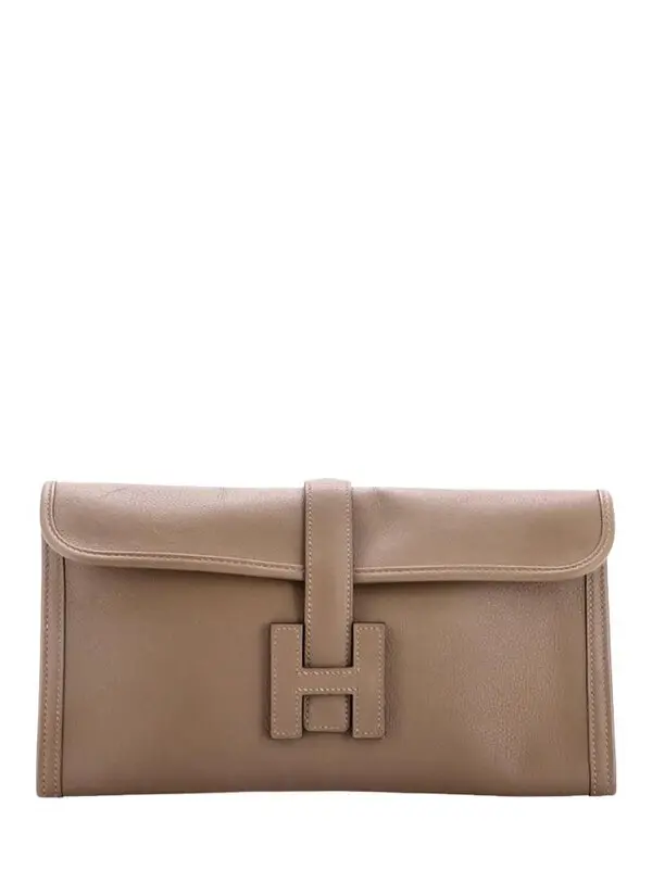 Hermès 29 Jige Elan Clutch Evercolor - Brown