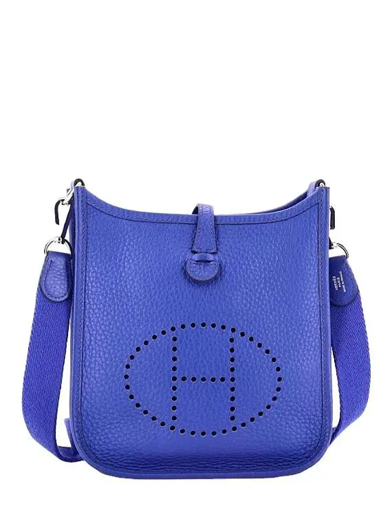 Hermès Tpm Evelyne Bag Gen Iii Clemence - Blue
