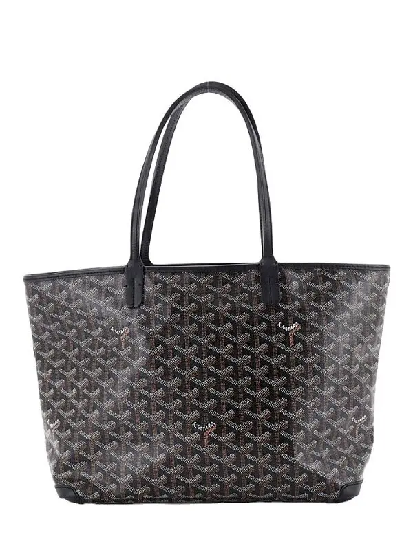 Goyard Pm Artois Tote Coated Canvas - Black