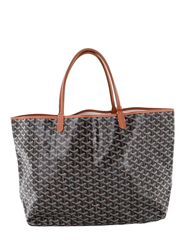 Goyard Gm Saint Louis Tote Claire Voie Coated Canvas - Brown