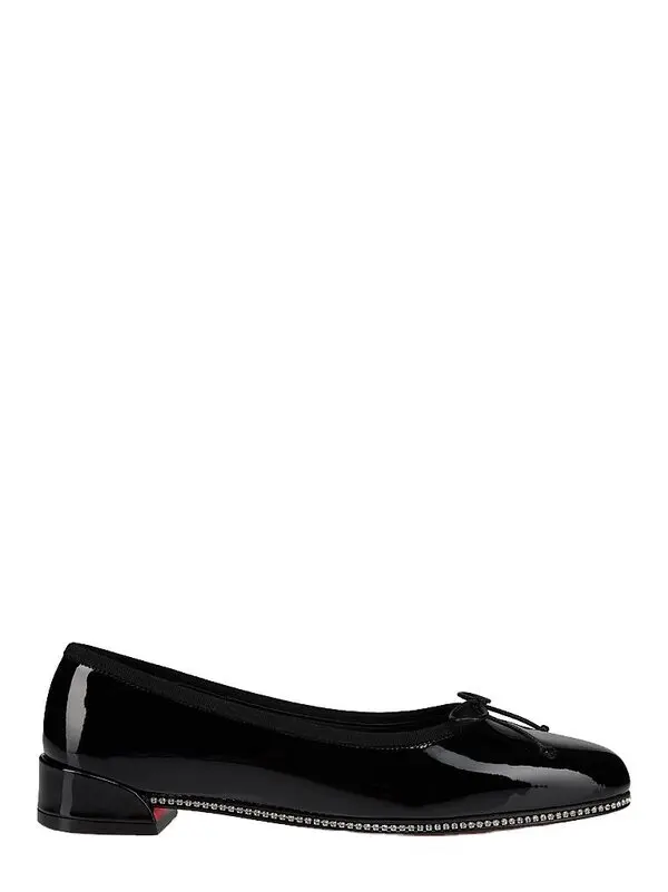 CHRISTIAN LOUBOUTIN Sweetie Jane Strass Ballerina Flats - Black