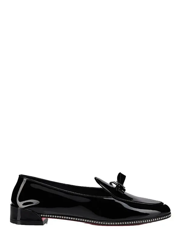 CHRISTIAN LOUBOUTIN Mocastrass Loafers With Bow Detailing - Black