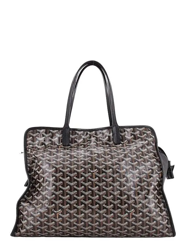 Goyard Pm Hardy Pet Carrier Coated Canvas - Black