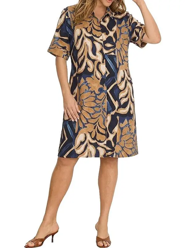 NIC+ZOE Devon Shift Dress - Blue Multi