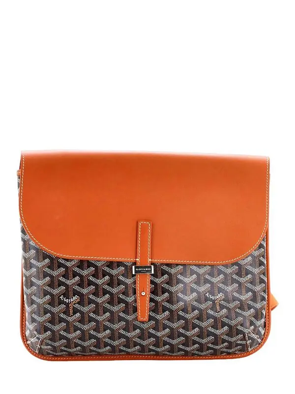Goyard Coursier Messenger Bag Coated Canvas And Leather - Brown