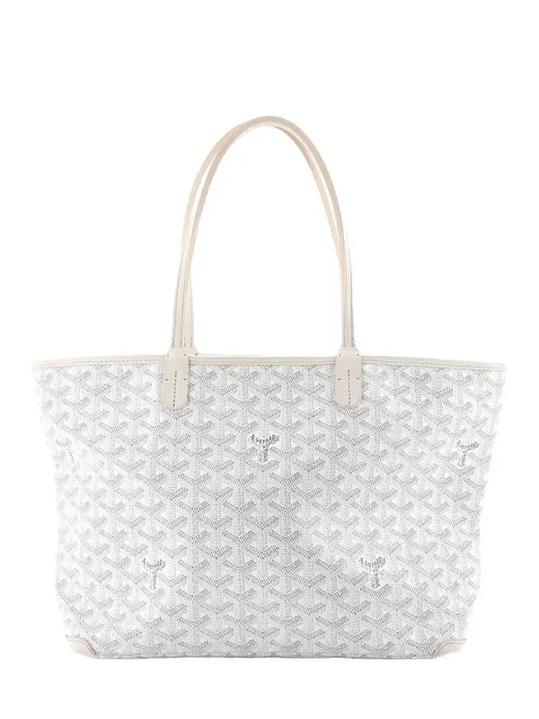 Goyard Pm Artois Tote Coated Canvas - White