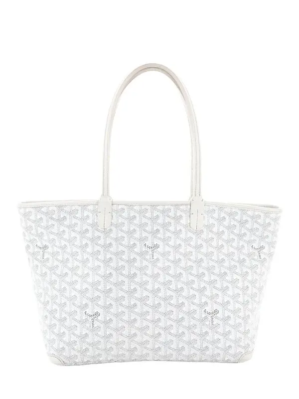 Goyard Pm Artois Tote Coated Canvas - White