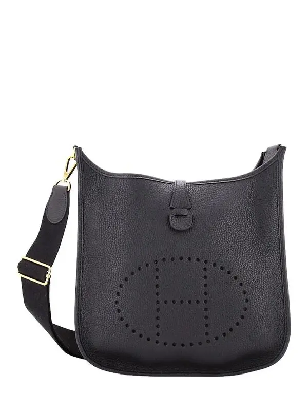 Hermès Pm Evelyne Bag Gen Iii Clemence - Black