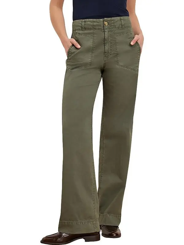 NIC+ZOE Highland Cotton Stretch Utility Pants - Briar