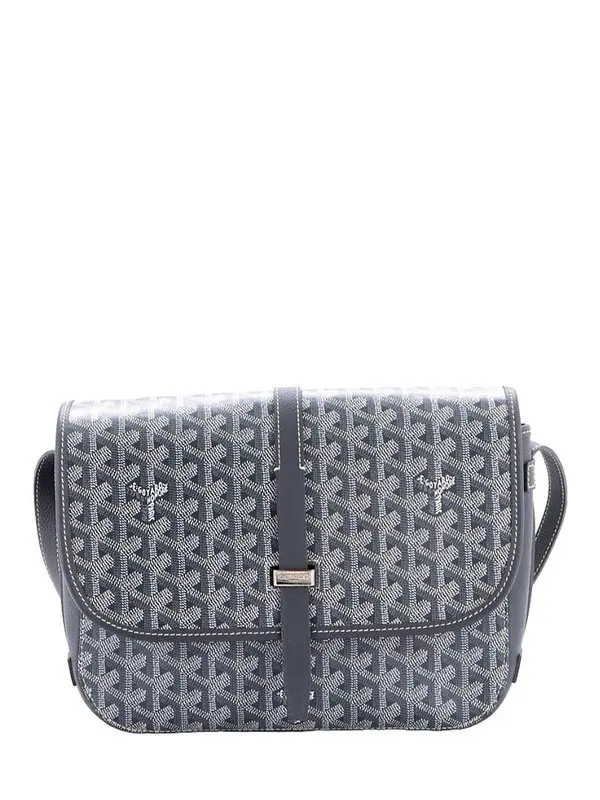 Goyard Mm Belvedere Ii Messenger Bag Coated Canvas - Gray
