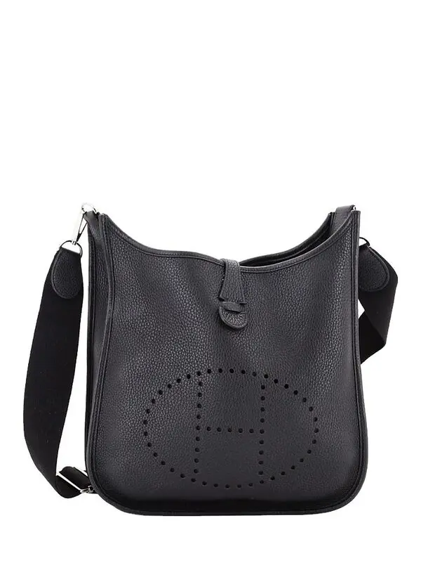 Hermès Pm Evelyne Bag Gen Iii Clemence - Black