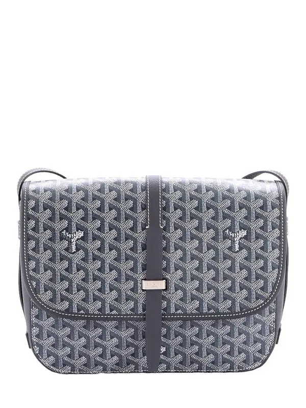 Goyard Mm Belvedere Ii Messenger Bag Coated Canvas - Gray