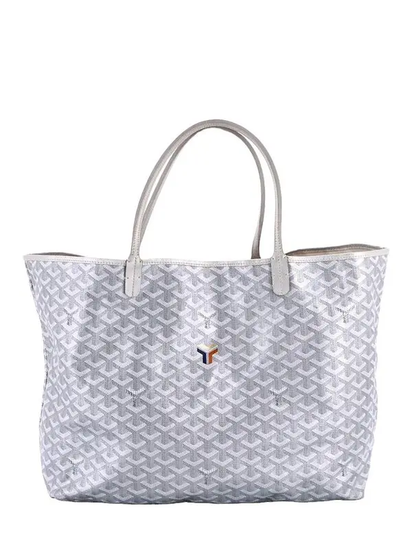 Goyard Gm Saint Louis Tote Precious Metals Coated Canvas - Silver