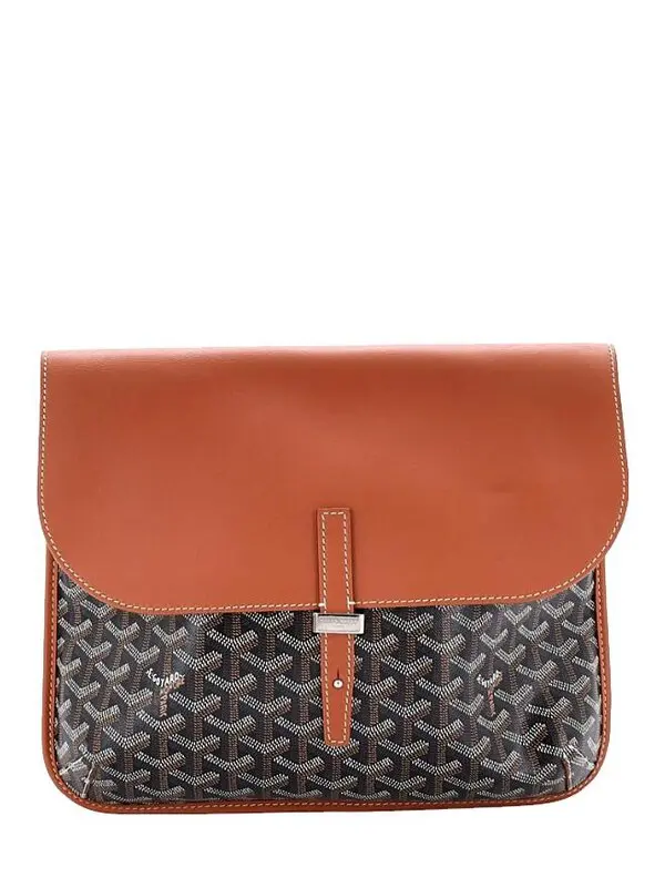 Goyard Coursier Messenger Bag Coated Canvas And Leather - Brown