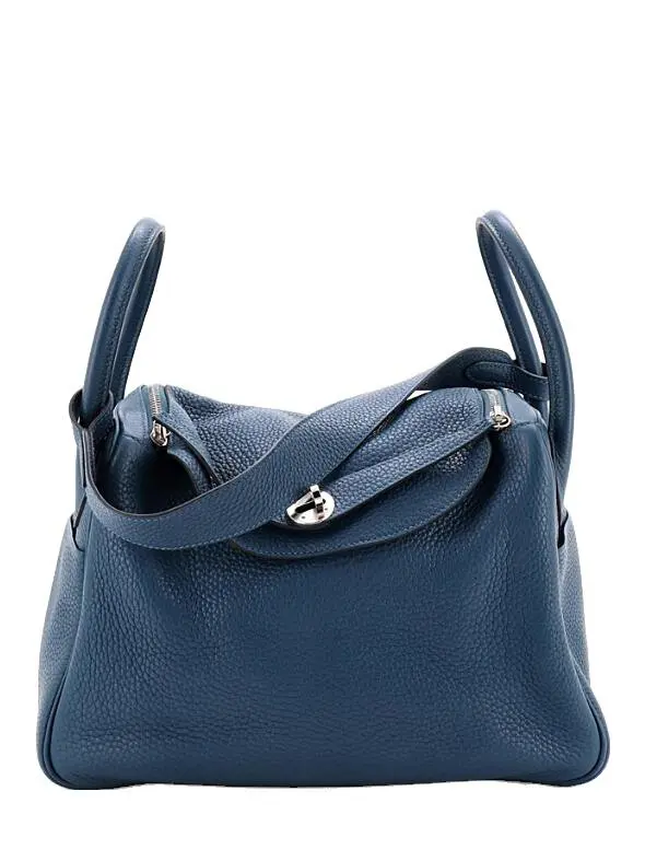 Hermès 30 Lindy Bag Clemence - Blue