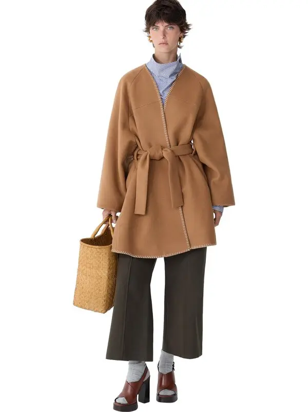 CALLAS MILANO Sonoma Wrap Cardigan - Camel