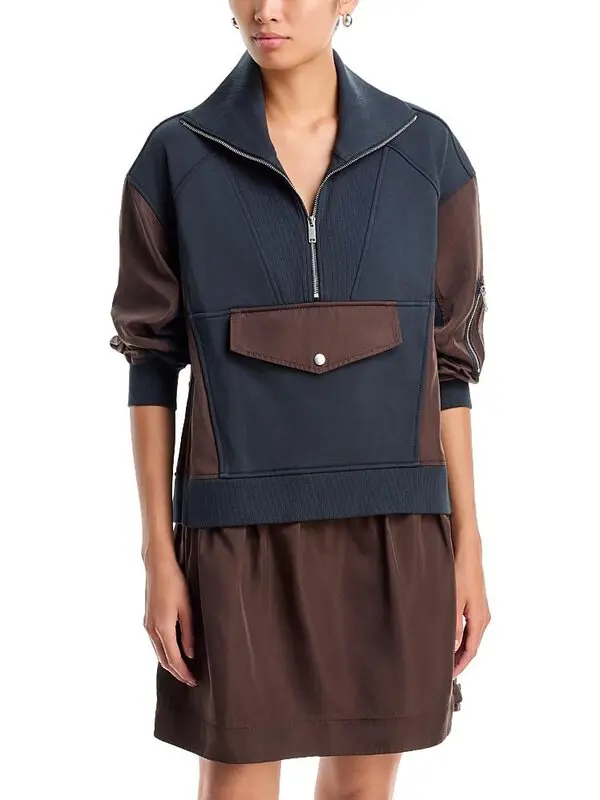 3.1 Phillip Lim Utility Combo Dress - Midnight Espresso