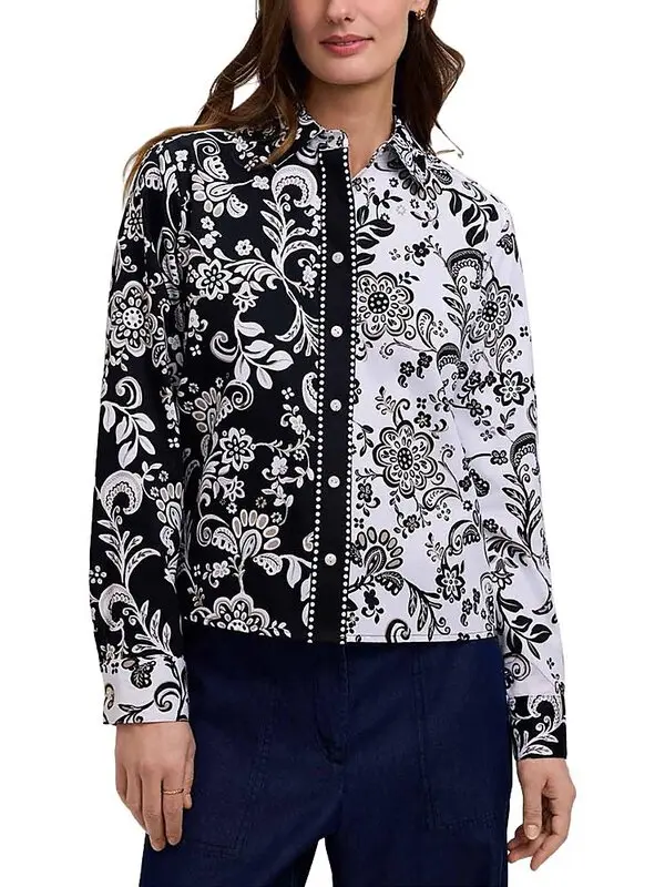Foxcroft Jodie Colorblocked Shirt - Multi