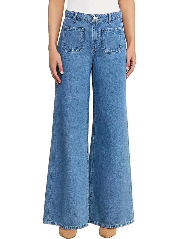 L'Agence Declan High Rise Wide Leg Jeans - Solvera