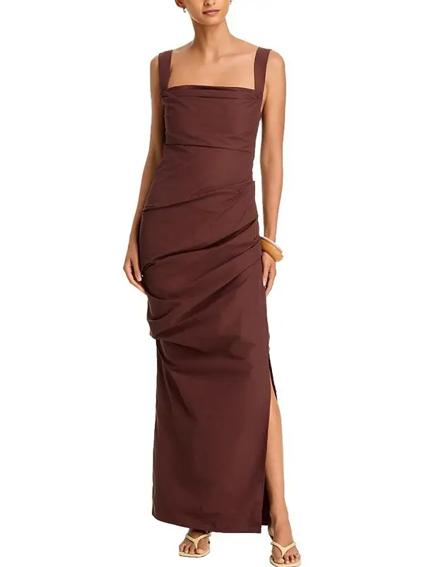 Paris Georgia Square Neck Maxi Dress - Mocha