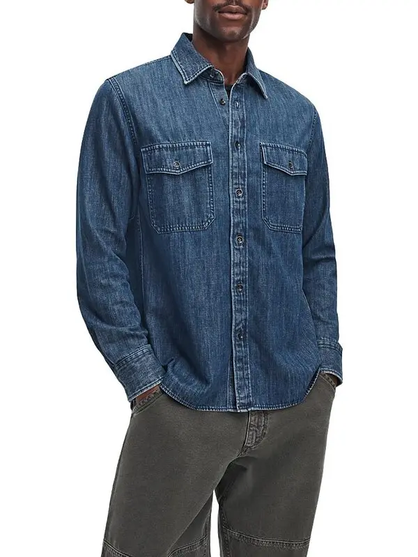 Rag & Bone Denim Cpo Overshirt - Reid