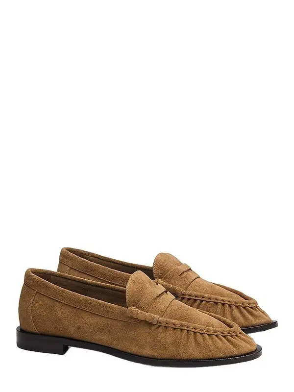 Rag & Bone Lexi Suede Moc Toe Loafers - Dijon Suede