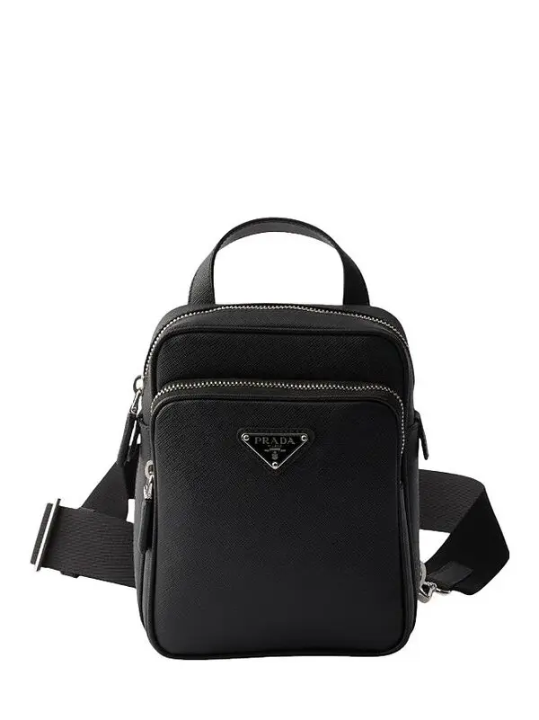 Prada Saffiano Leather Mini Backpack - Black