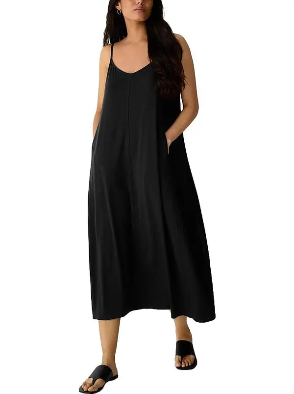 Eileen Fisher Lantern Cami Dress - Black