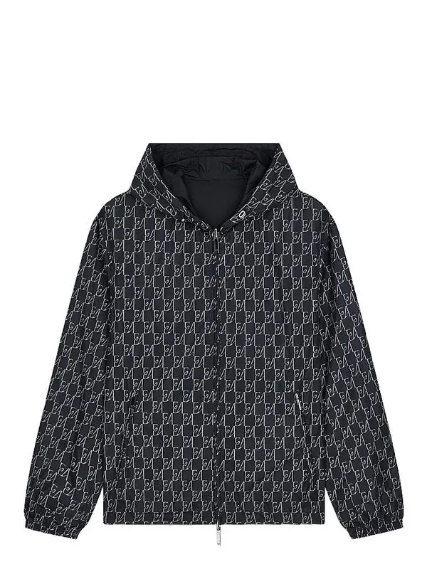 Emporio Armani Allover Print Blouson Jacket - Navy