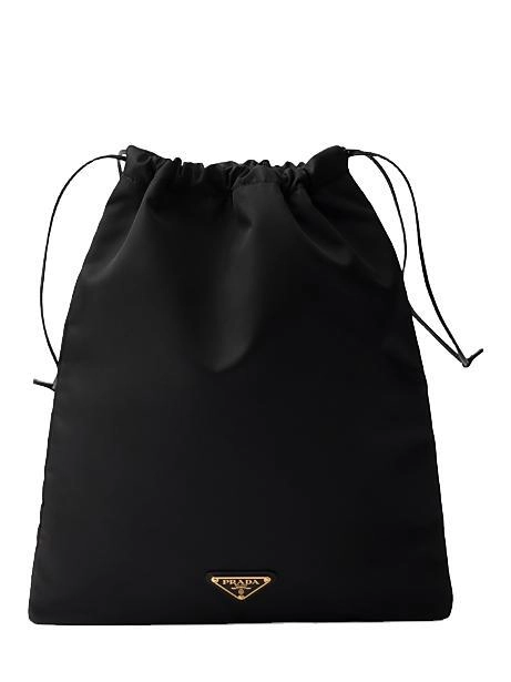 Prada Re-nylon Drawstring Pouch - Black
