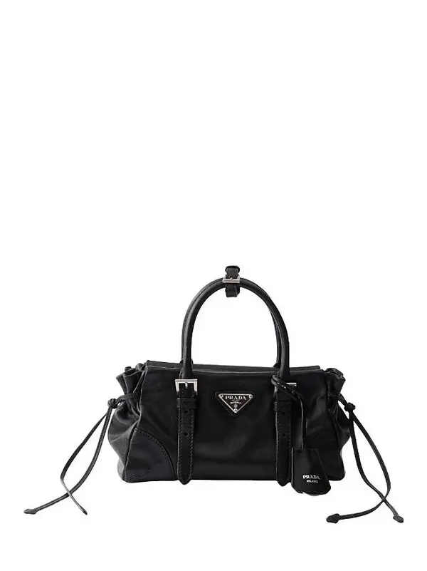 Prada Bonnie Small Leather Bag - Black