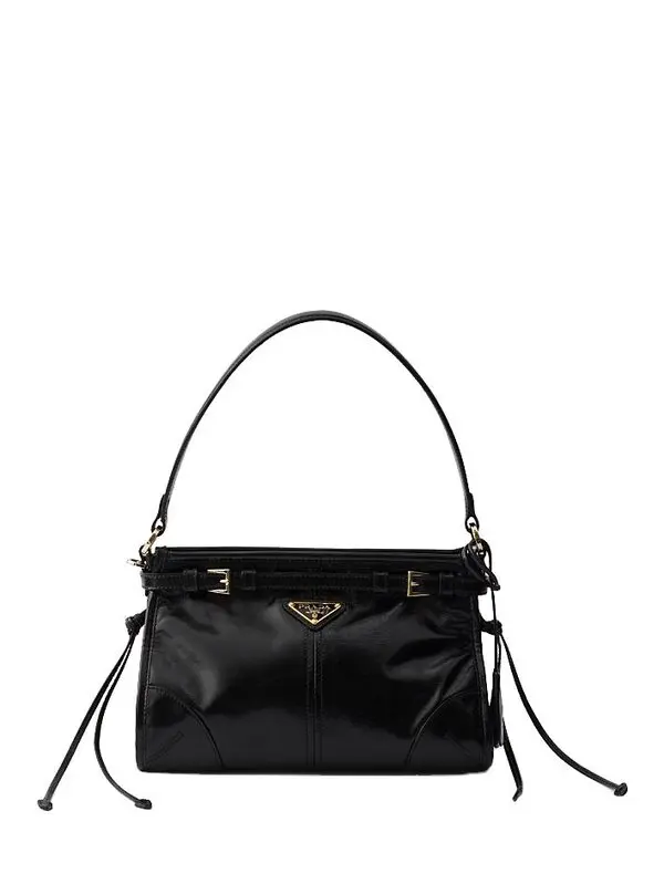 Prada Bonnie Small Leather Handbag - Black