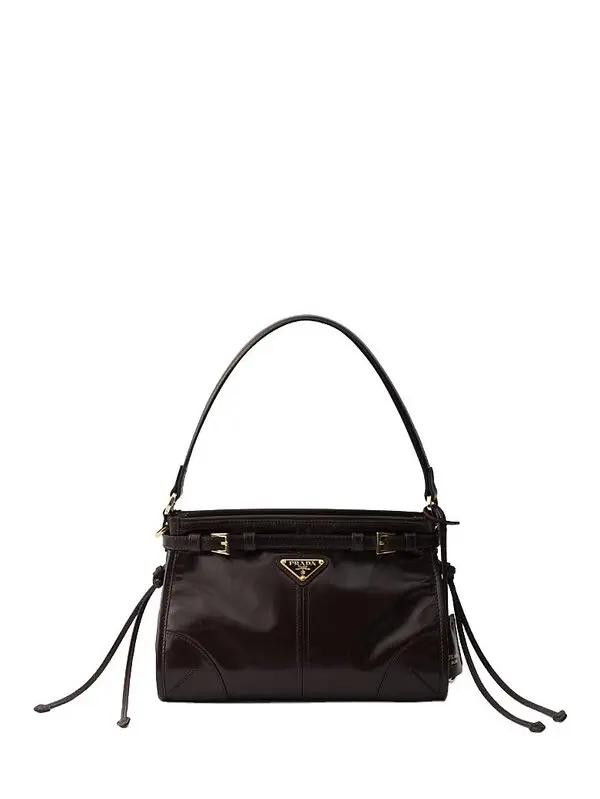 Prada Bonnie Small Leather Handbag - Brown