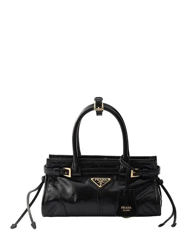 Prada Bonnie Leather Mini Bag - Black