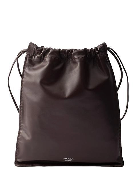 Prada Nappa Leather Pouch - Brown