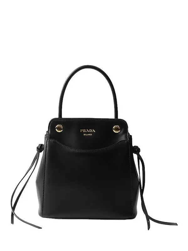 Prada Mini Leather Handbag - Black