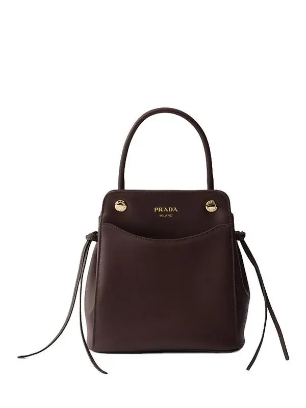 Prada Mini Leather Handbag - Brown