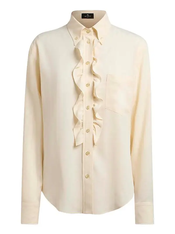 Etro Printed Silk Shirt - Marshmellow