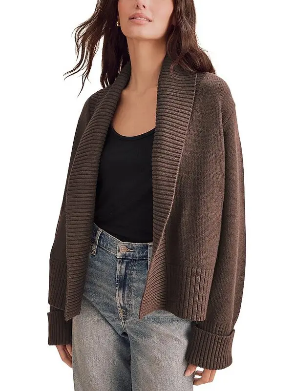 Splendid Aria Open Front Sweater Jacket - Java